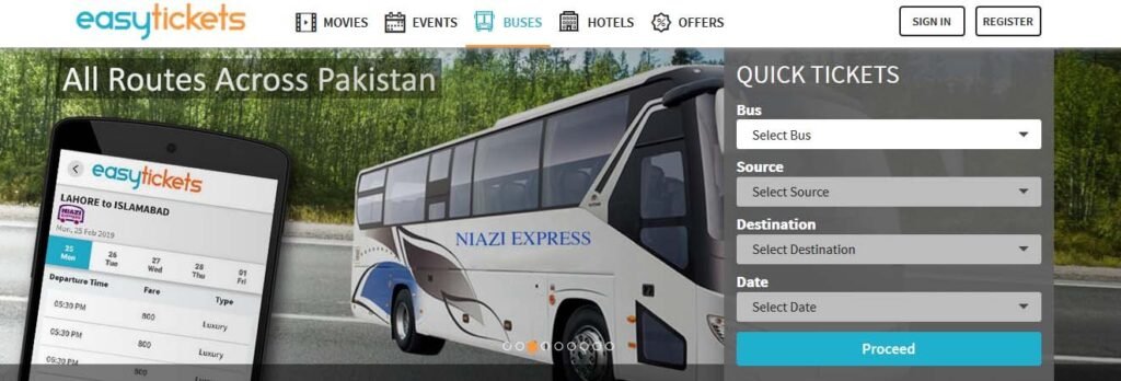 Niazi Express | Online Booking | Bus Ticket Fare & Timings
