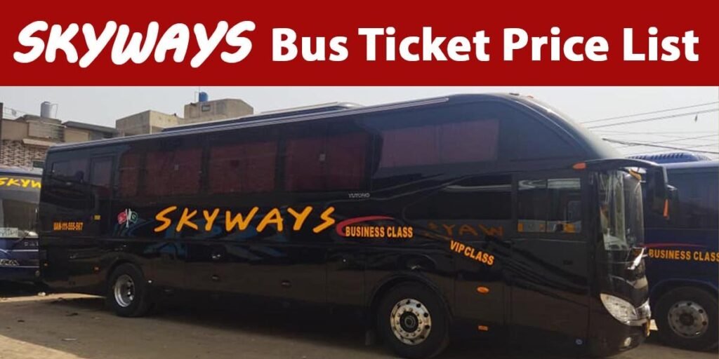 Skyways Bus Ticket Price List 2025 – Updated Fares & Booking